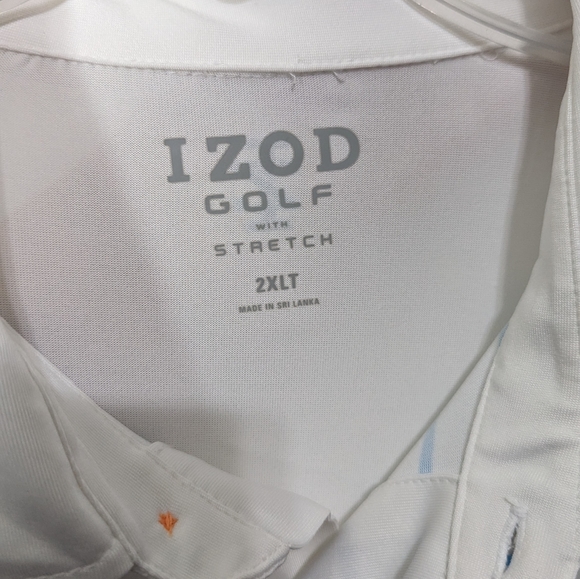 Izod | Shirts | Izod Golf Polo Shirt Mens 2xlt Xxl Stretch | Poshmark